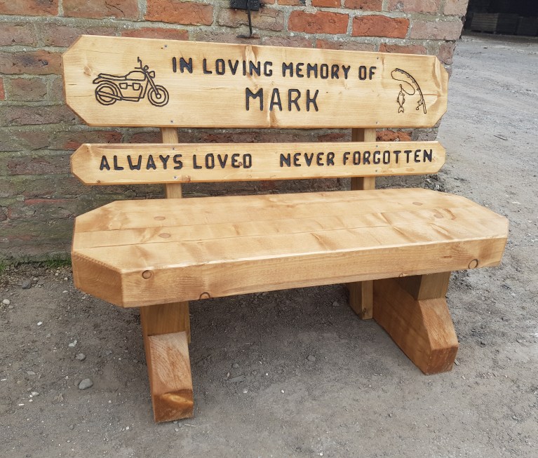 Personalised & Engraved Memorial Bench Cambridge